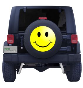 Smiley Face Sign Spare Tire Cover